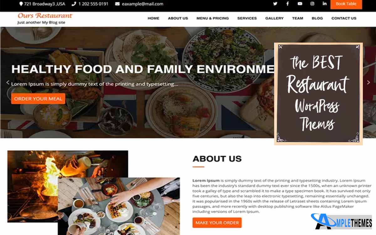 12 Best And Free WordPress Restaurant Themes